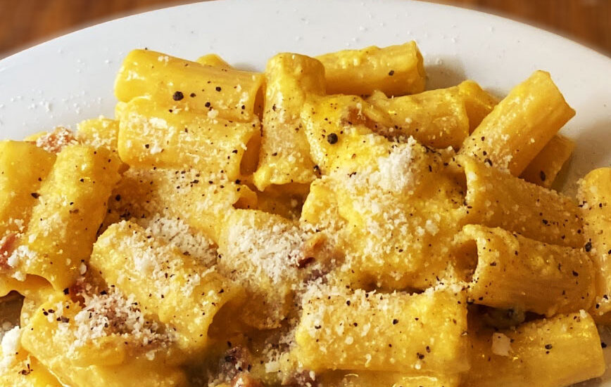 Our Carbonara Pasta in Malta - Zero Sei - Sotto Pinsa Romana